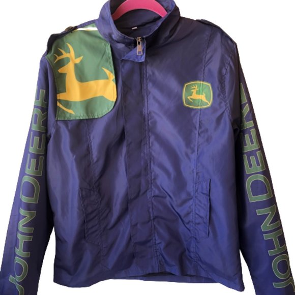 John Deere | Jackets & Coats | John Deere Full Zip Jacket Blue ...
